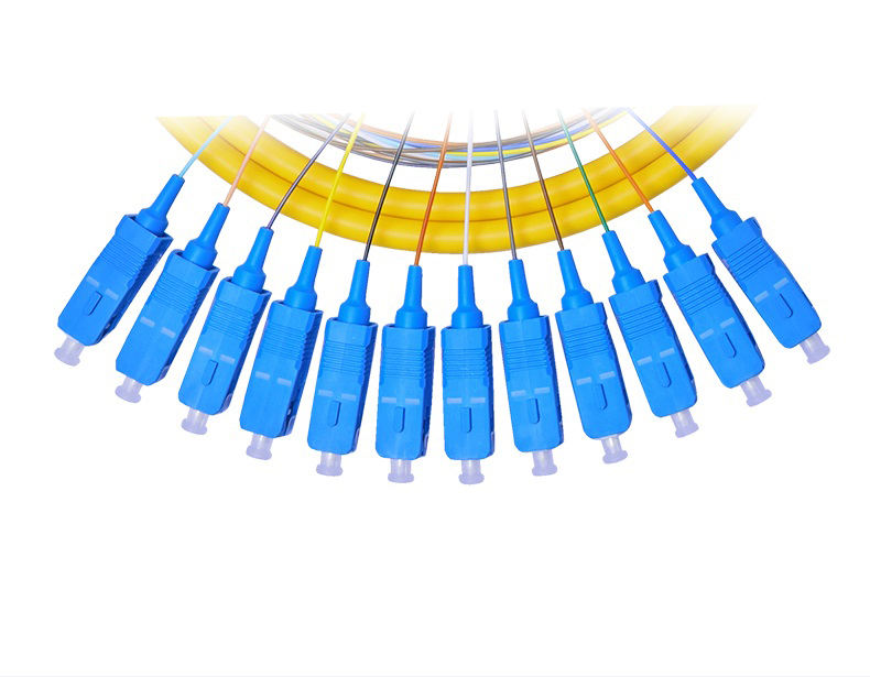12 Core Single Mode SC/UPC 0.9mm LSZH Fiber optical pigtail 12 Core ...