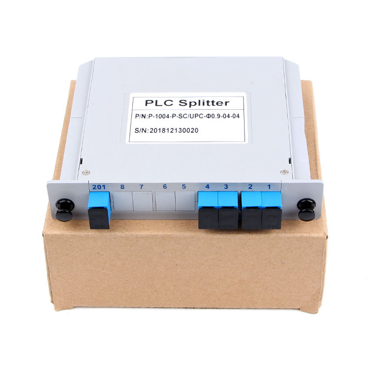 1×4 Optic PLC Splitter New Original ONT BOX PLC Splitter SC