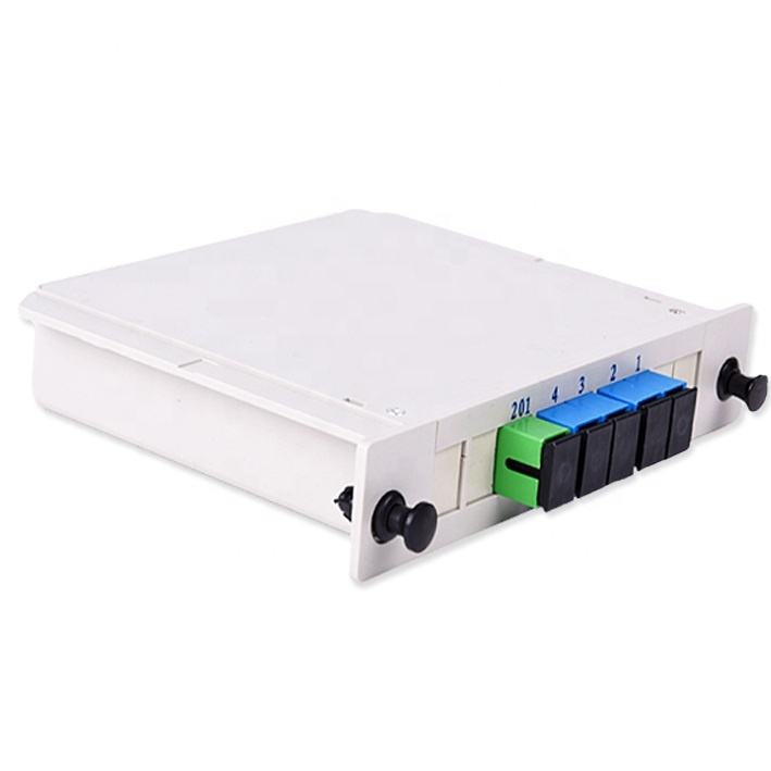 1×4 Plc Splitter High Quality FTTX Single Mode Cassette GPON
