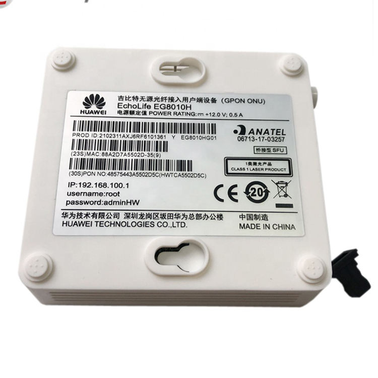 2023 Huawei EG8010H SFU GPON XPON ONT ONU 1GE APC Router - Quality FTTH ...