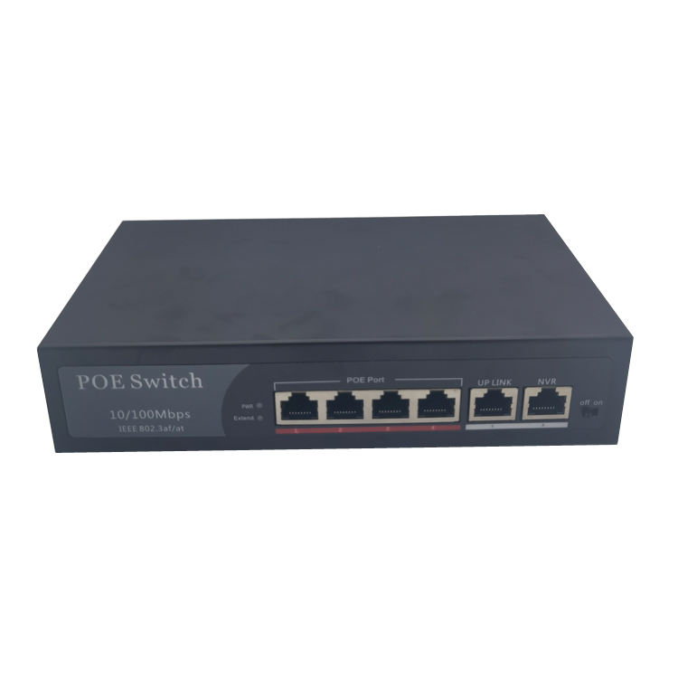 4FE+2FE OEM POE SWITCH 100m 4+2 electric port Poe switch - Quality FTTH ...