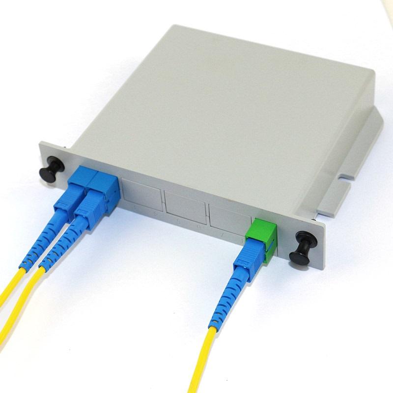 China manufacturer fiber optic plc splitter insert type 1×2 plc ...