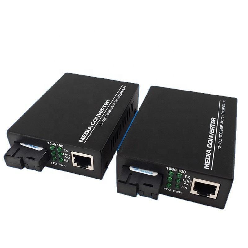 Fiber Optic High Quality Media Converter Gigabit 8 RJ45 Port