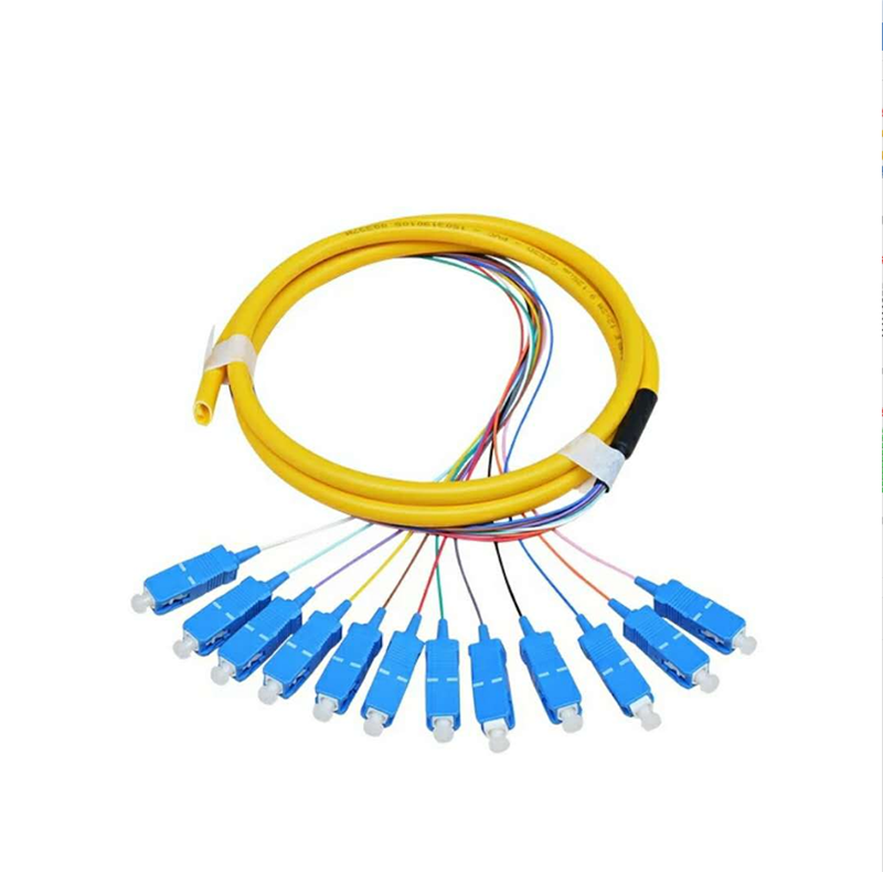 fiber optic pigtail singlemode 12 core fiber cable breakout pigtails sc ...