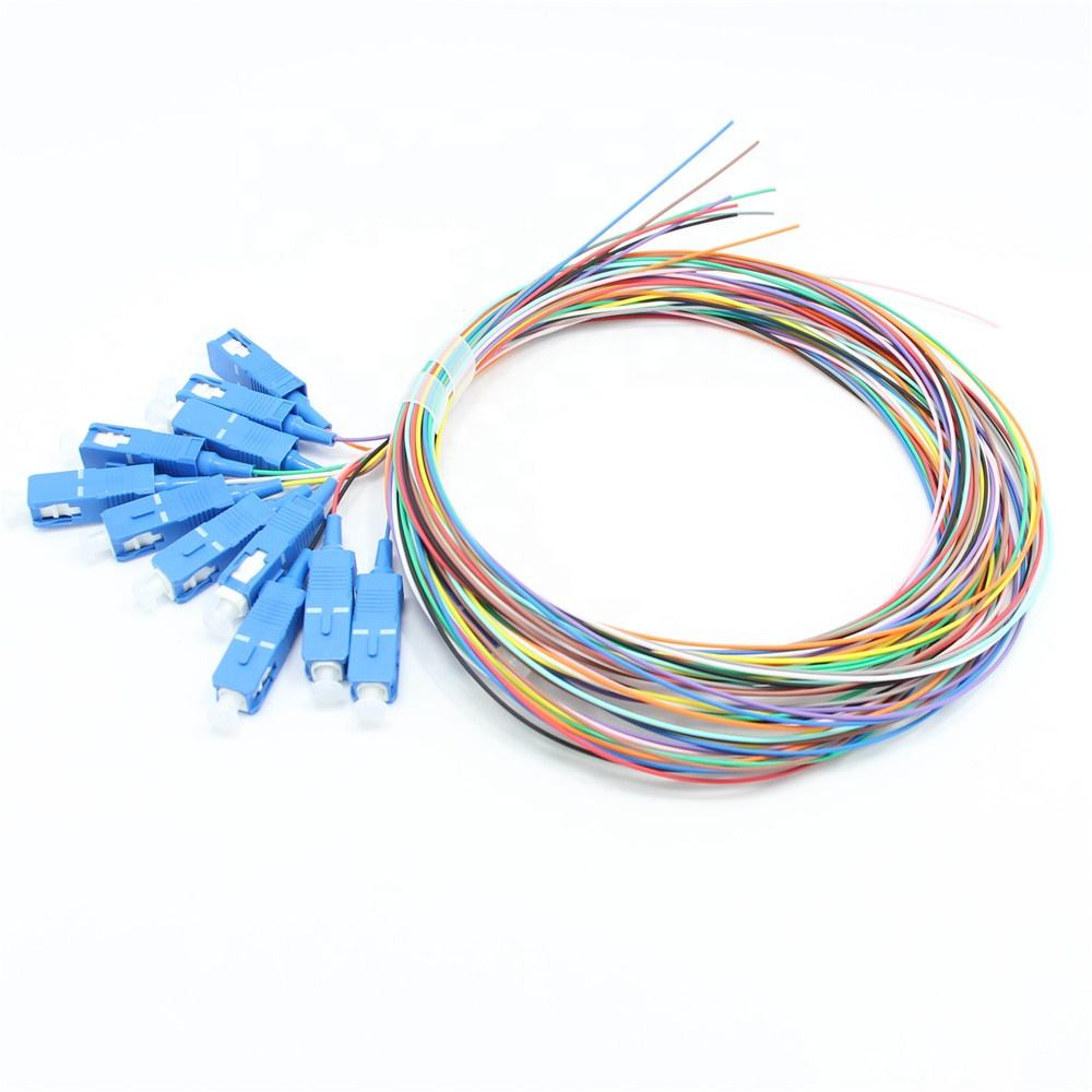 fiber optic pigtail singlemode 12 core fiber cable breakout pigtails sc ...