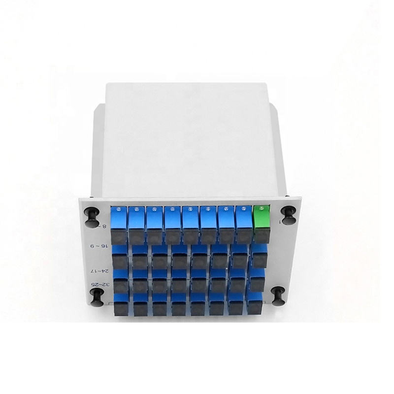 Fiber Optical PLC Splitter 1×16 1×32 Cassette Insertion Type SC APC/UPC ...