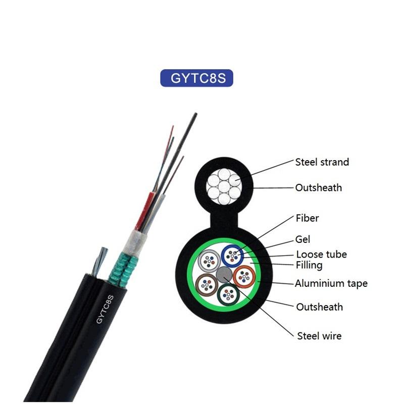 GYTC8S 6 core sm fiber optic cable,12 core fiber optic cable,24 core sm ...