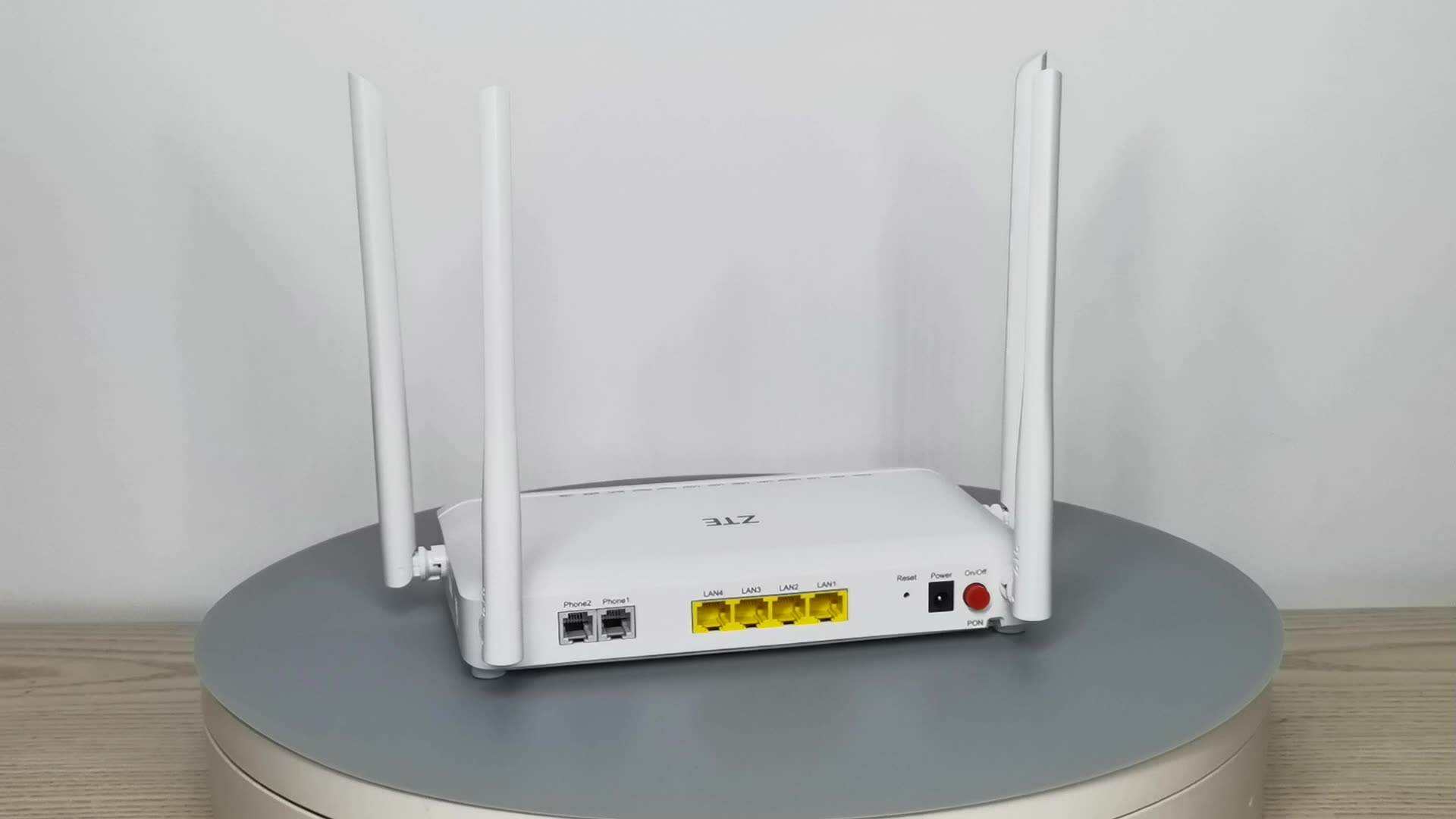Hot Selling ZTE F6600P AX3000 dual band Wifi6 GPON ONU 4GE 2POTS 1USB ...