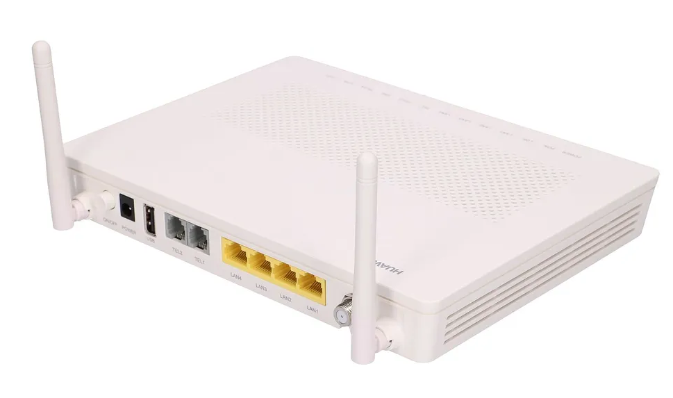 Huawei original HG8247H 4GE+CATV+2POTS+USB 2.4G WIFI RF GPON ONT router ...