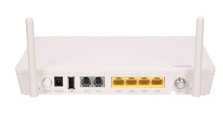 Huawei original HG8247H 4GE+CATV+2POTS+USB 2.4G WIFI RF GPON ONT router ...