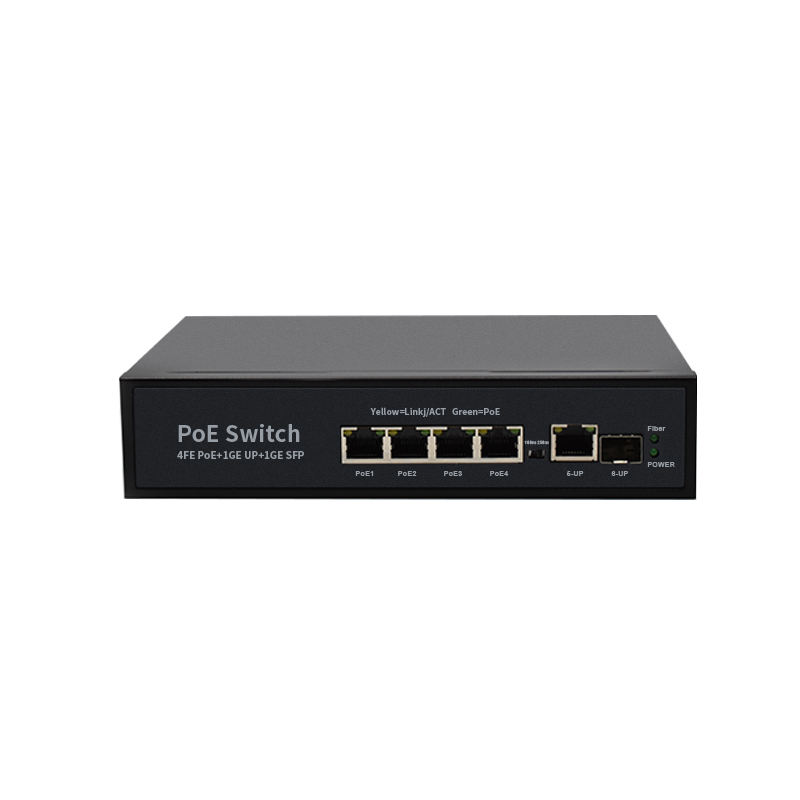Internal Power supply PoE network switch SF411P SFP 4 10/100mbps 1 10 ...