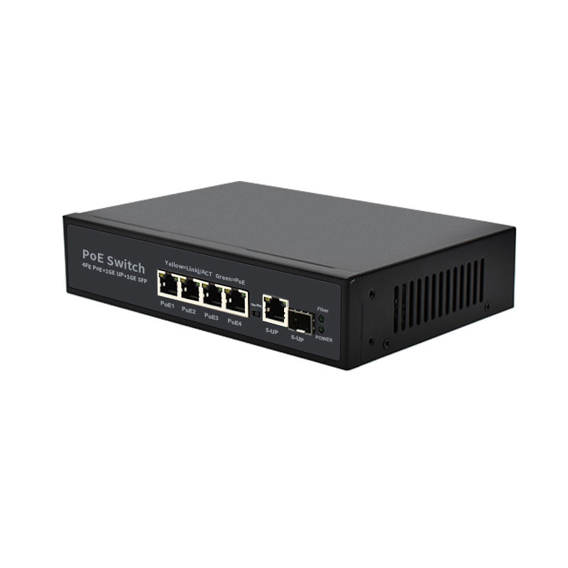 Internal Power supply PoE network switch SF411P SFP 4 10/100mbps 1 10 ...