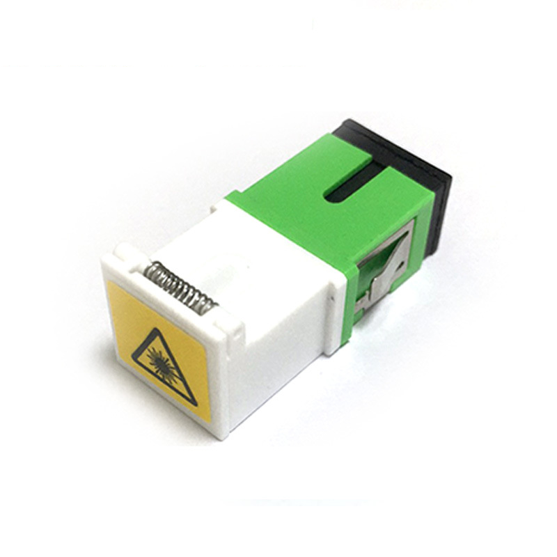 Manufacturer FTTH Optical fiber SC APC Singlemode green Simplex Shutter ...
