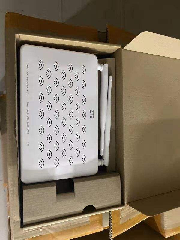 NEW 100% original FTTH Optical modem 4GE+voice+WIFI gpon wifi onu ...