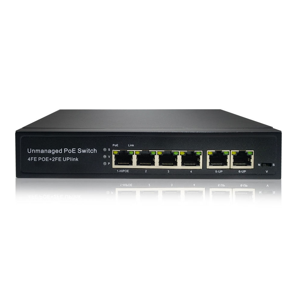 New 4 port 10/100Mbps rj45 to ftth poe switch - Quality FTTH Products from a Trusted Source