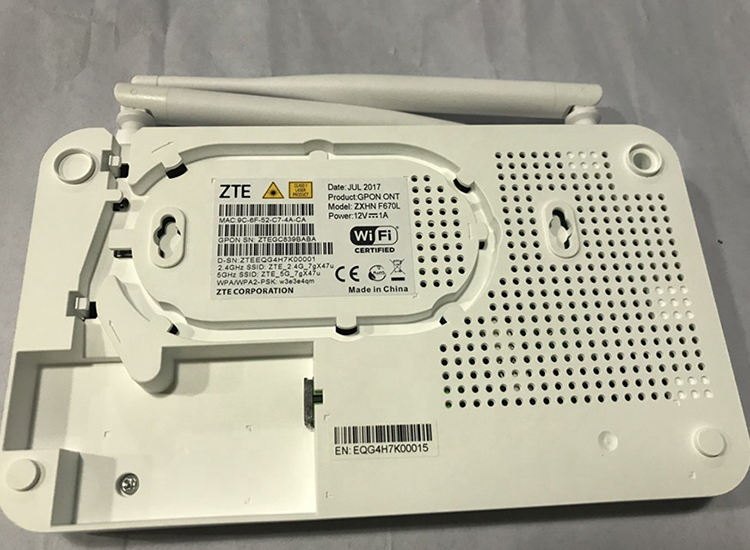 New F670L GPON ONU Dual Band ONT Modem Zxhn F670l - Quality FTTH ...