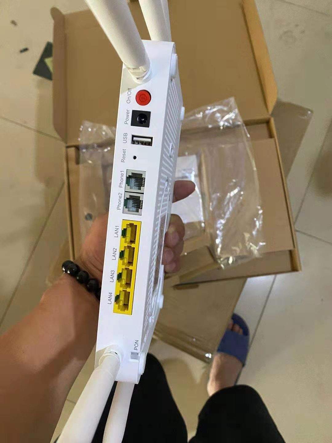 New F680 GPON ONU ONT 1GE+3FE+2POTS+USB Dual Band 2.4G&5G GPON ONU ...