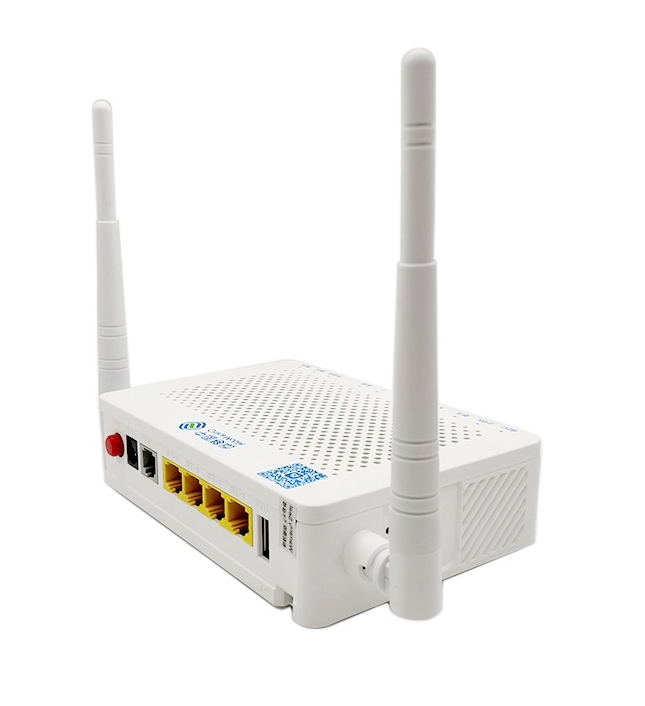 Optical Network Terminal zte f663 zteF663NV3A gpon 2.4g wifi xpon ont with 4ge lan pots 12V ...