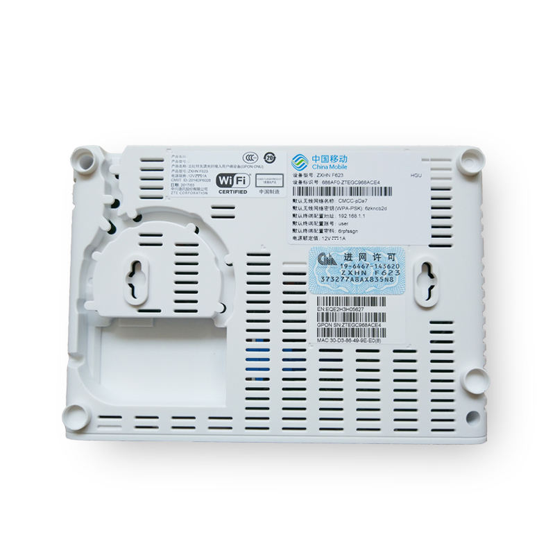 Original Fiber modem ONT ZXHN F623 GPON ONU 1GE+3FE LAN port + 2.4G WIFI ONU GEPON ONT for FTTH ...