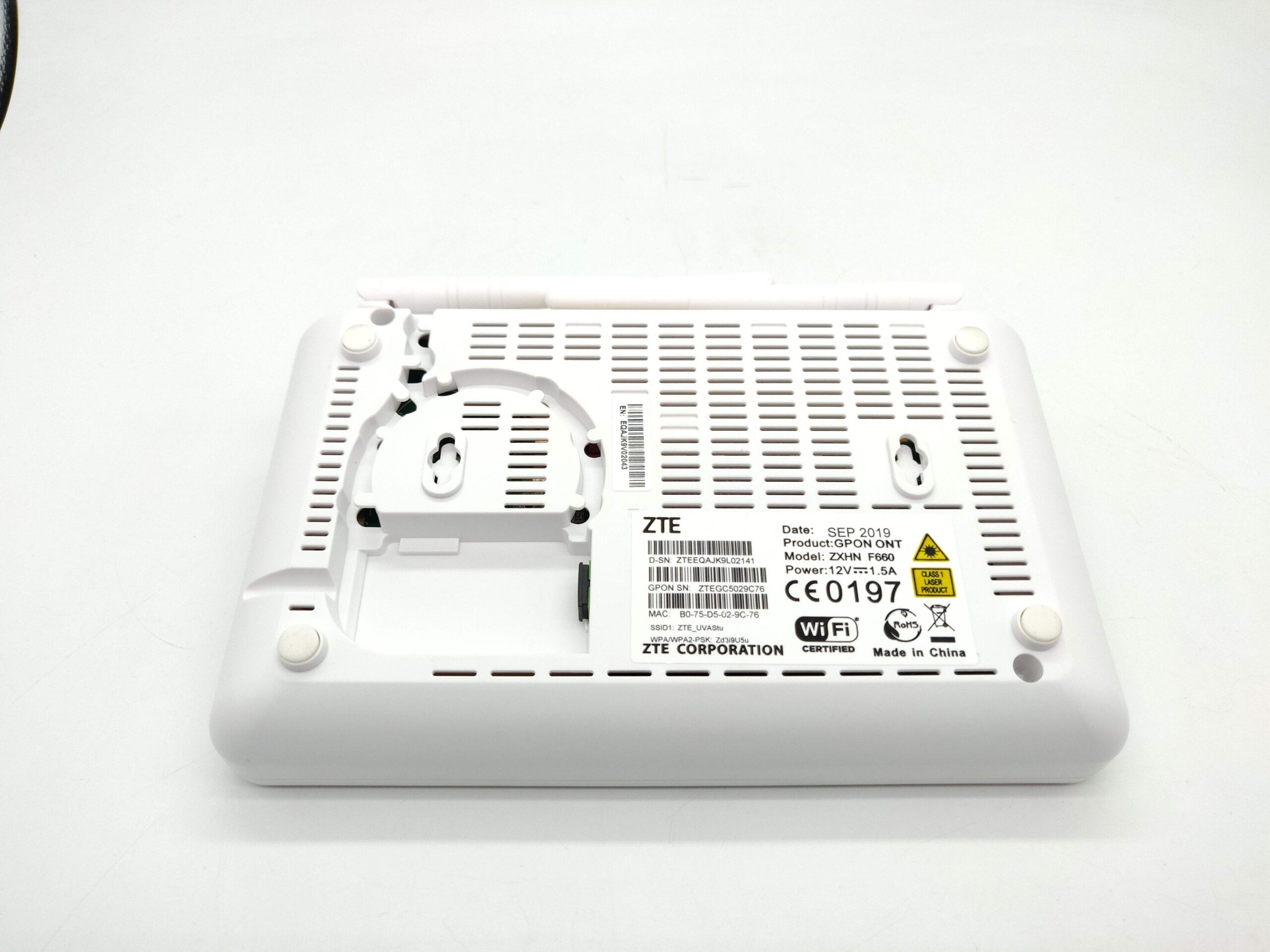 Original New ZXHN F660 V5.2 GPON ONU WITH 4GE +2PORTS +WIFI for Router ...