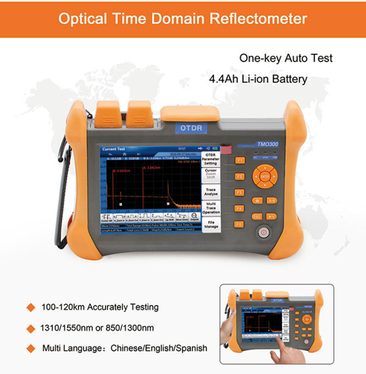 OTDR TMO300 Machine High Quality Touching Screen Fiber Meter