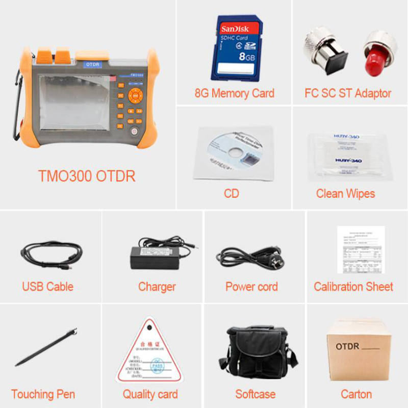 OTDR TMO300 Machine New Touching Screen Fiber Optic Meter