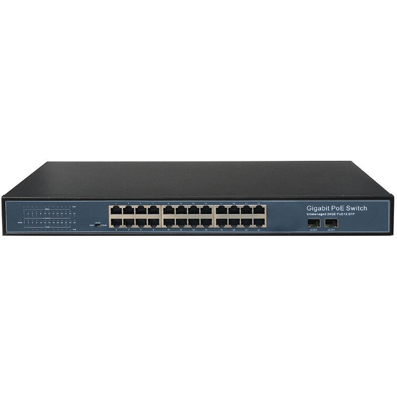 PoE Port Ethernet Switch 24ch 10/100/1000Mbps Gigabit poe switch AC ...