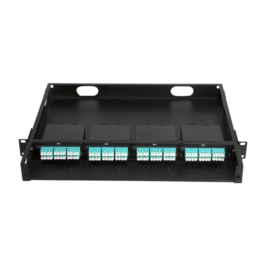 Rack Mount Hot sale LC connector To MPO Fiber Patch Panel - Quality ...