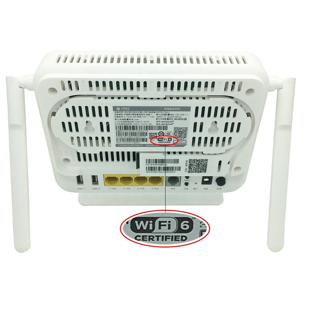 WIFI6 ONU 5G Router G-1426-MA 4GE LAN DualBand AX1800 WI-FI 6 Router ...