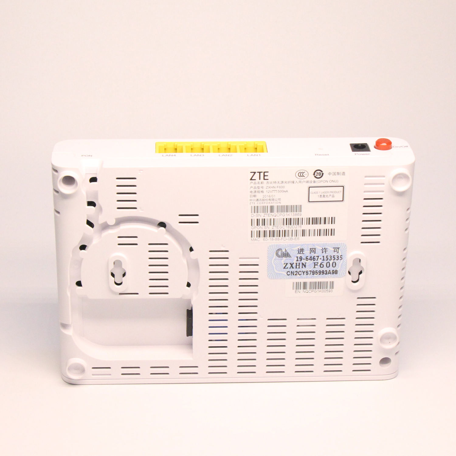 ZTE F600 GPON ONU EPON ONT 2GE+2FE FTTH - Quality FTTH Products from a ...