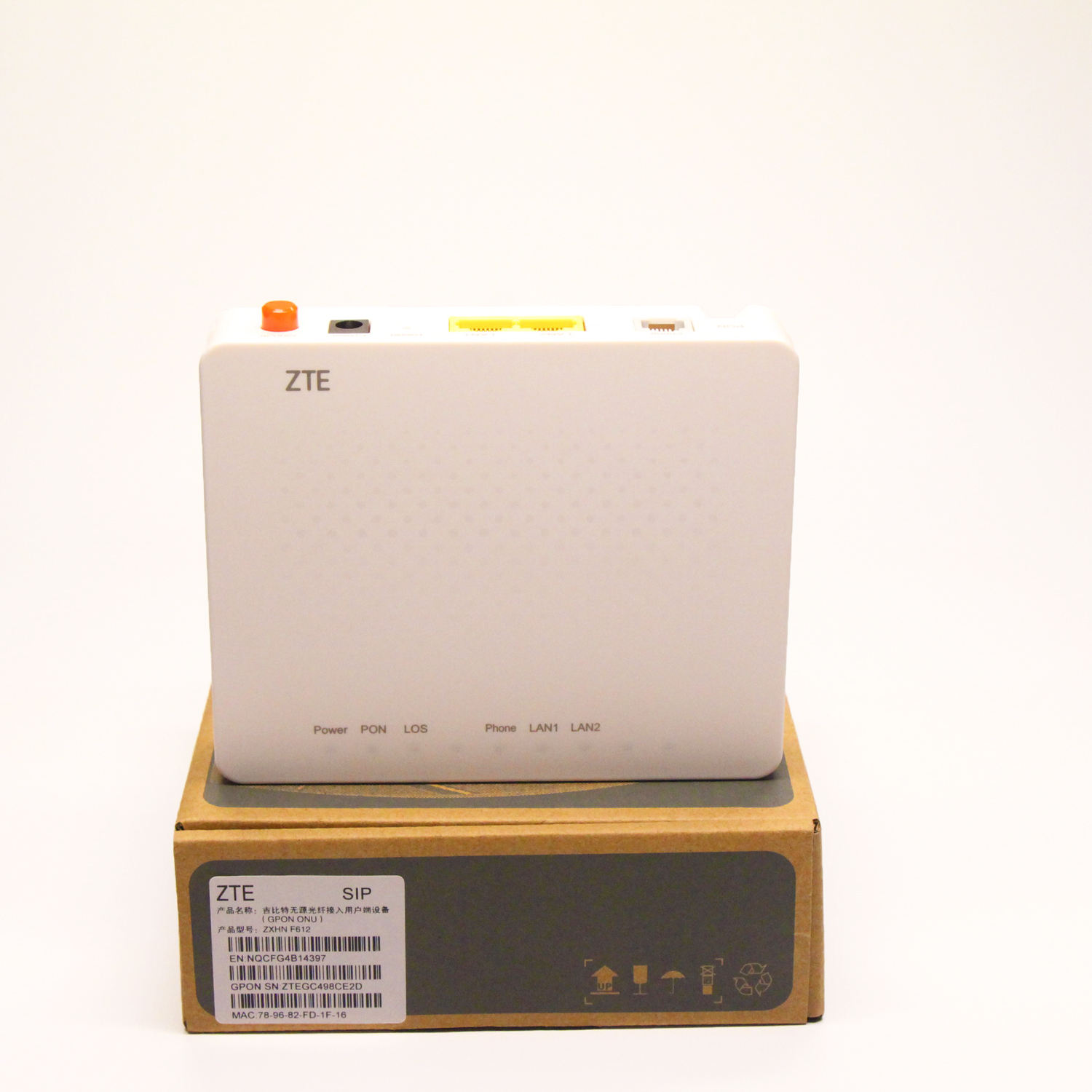 ZTE F612 v6.0 Brand New ONU GPON FTTH/FTTB/FTTX - Quality FTTH Products ...