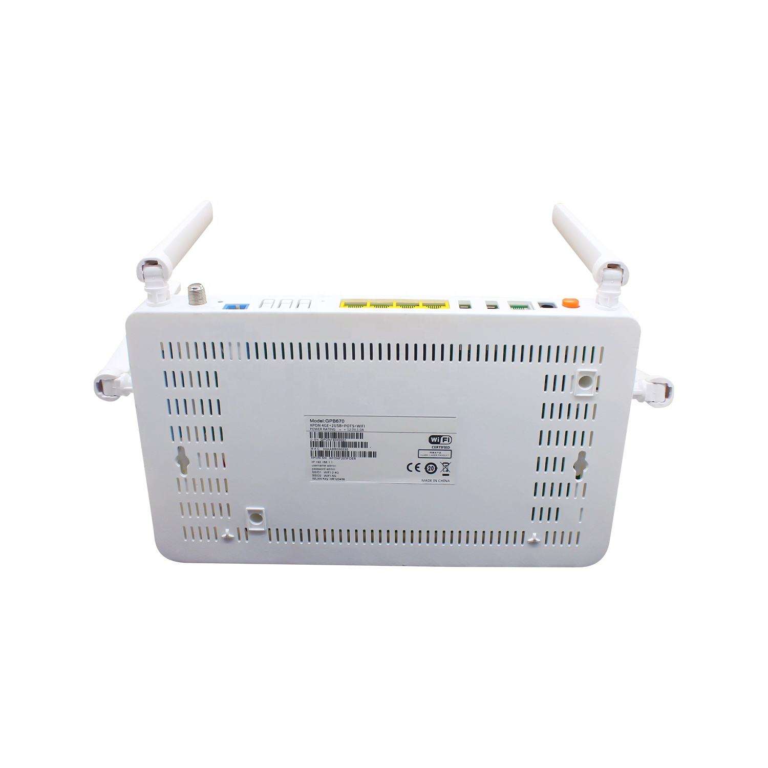 ZTE F670L High Quality 4GE+1VOICE+2USB ONU - Quality FTTH Products from ...