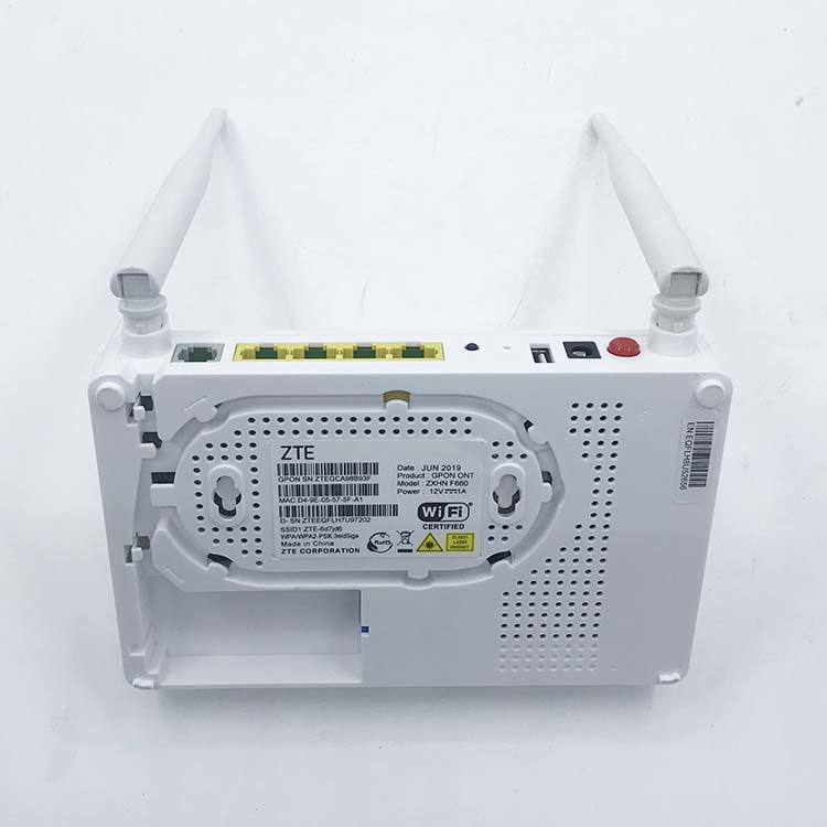 ZXA10 F660 V6.0 FTTH GPON CPE ONU Fiber Optical ONT Compatible WIFI Terminal ZTE Modem F660 ONT ...