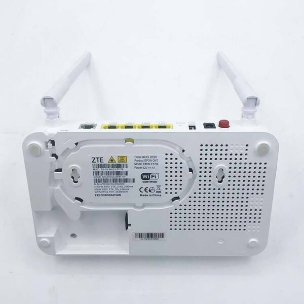 New ZTE F670L F670 dual band wireless2.4G 5G AC WiFi 4GE GPON ONU ONT ...