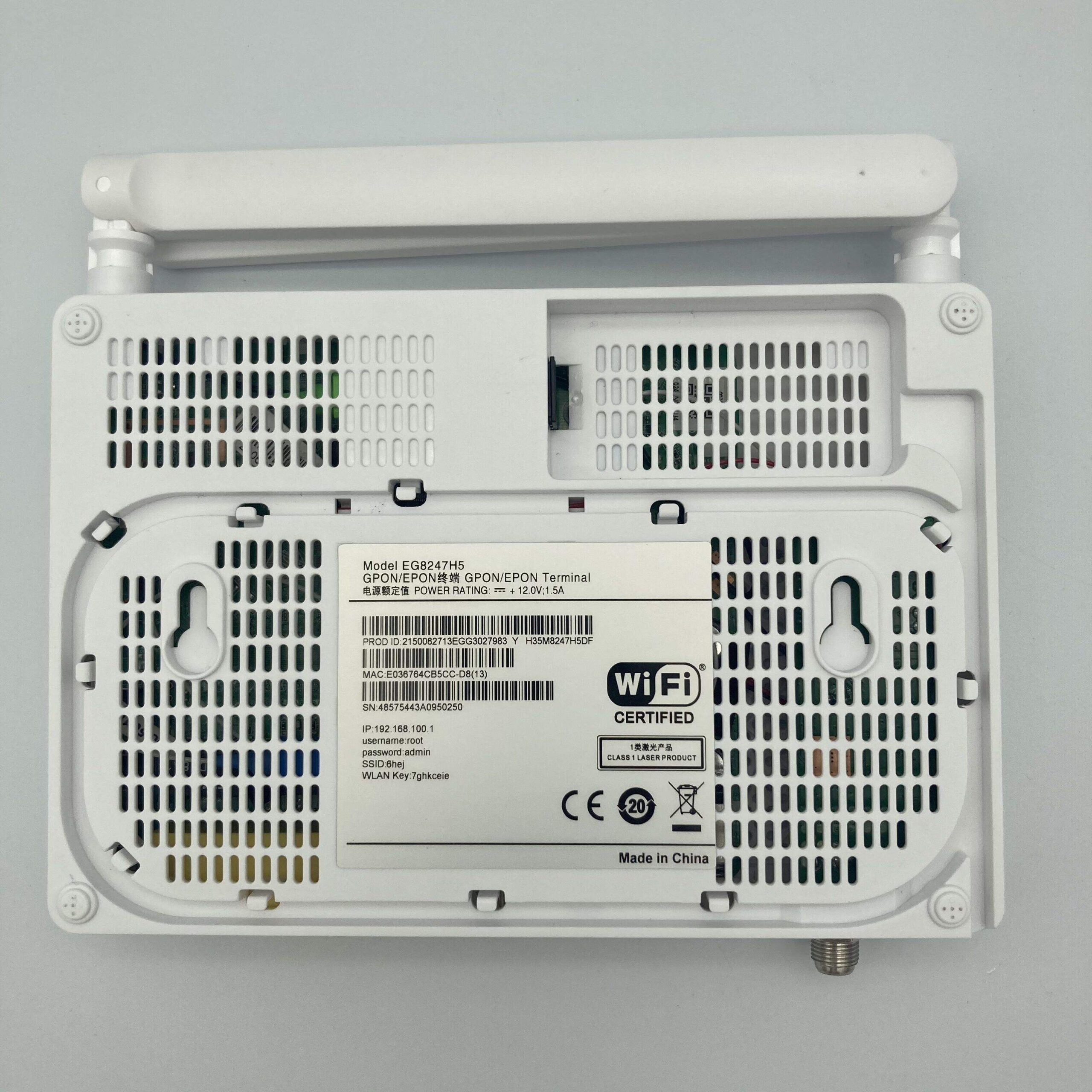 2022 Brand New FTTH EPON GPON ONU EG8247H5 4GE+2POTS+1USB+CATV+WIFI ...