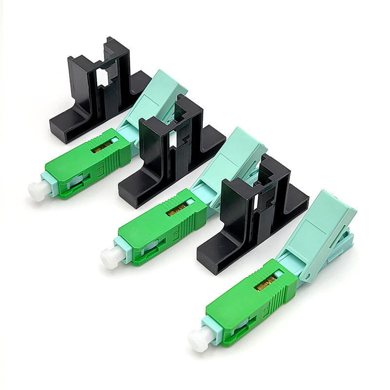 Manufacturer FTTH Optical fiber SC APC 02 Green Single mode Fiber Optic ...
