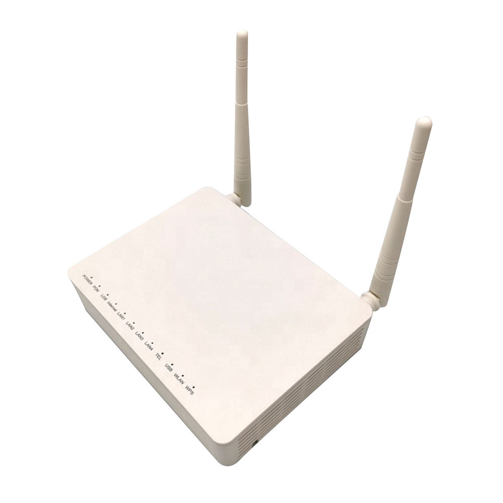 FTTH SC UPC hk719 2.4G Wifi XPON ONT 1GE 3FE 1TEL ONU GEPON Router ...