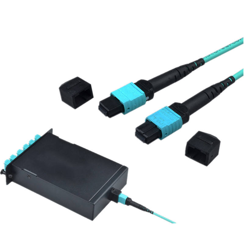 Factory Manufacturing High Power and Low Loss OM3 OM4 24 Core MTP MPO ...
