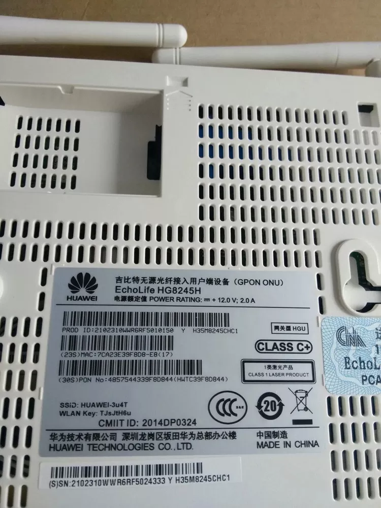 FTTH 2POTS+4GE+1USB+WiFi GPON Terminal ONU ONT Untuk echolife hg8245 ...