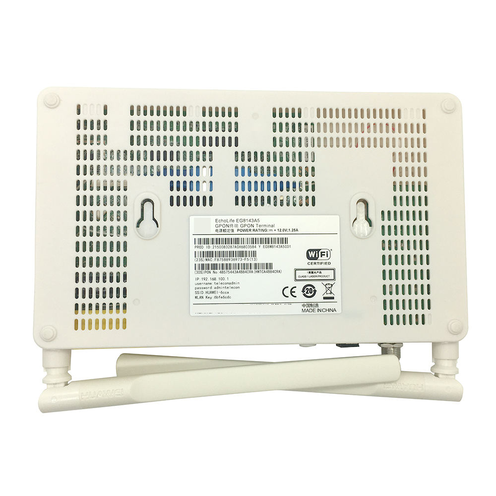 FTTH EchoLife XPON ONU CATV Eg8143a5 1GE+3FE 2.4G Wifi SC/APC RF Gpon ...