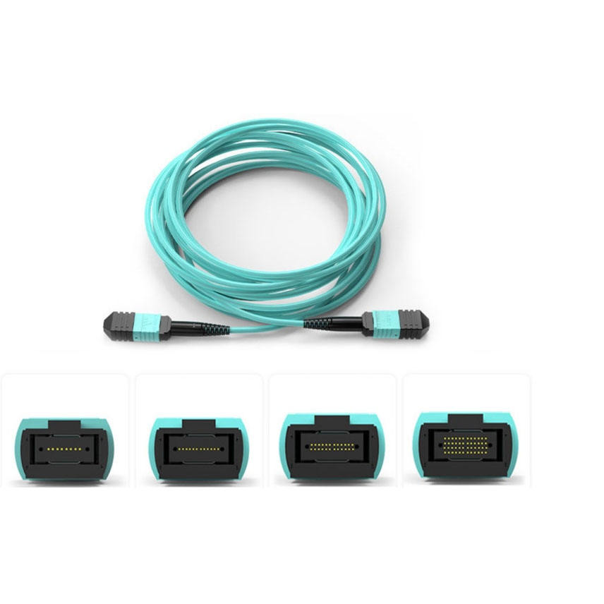 MPO MTP 12 core 24 core Female Multimode OM3 OM4 fiber optic Fiber ...