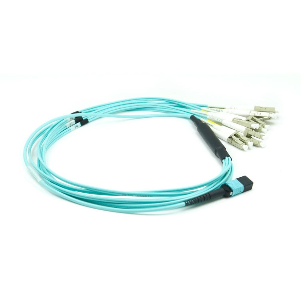 FTTH optical fiber ribbon MPO/MTP patch cord cable 12 core fan out MPO patch cord for gpon - Ontolt