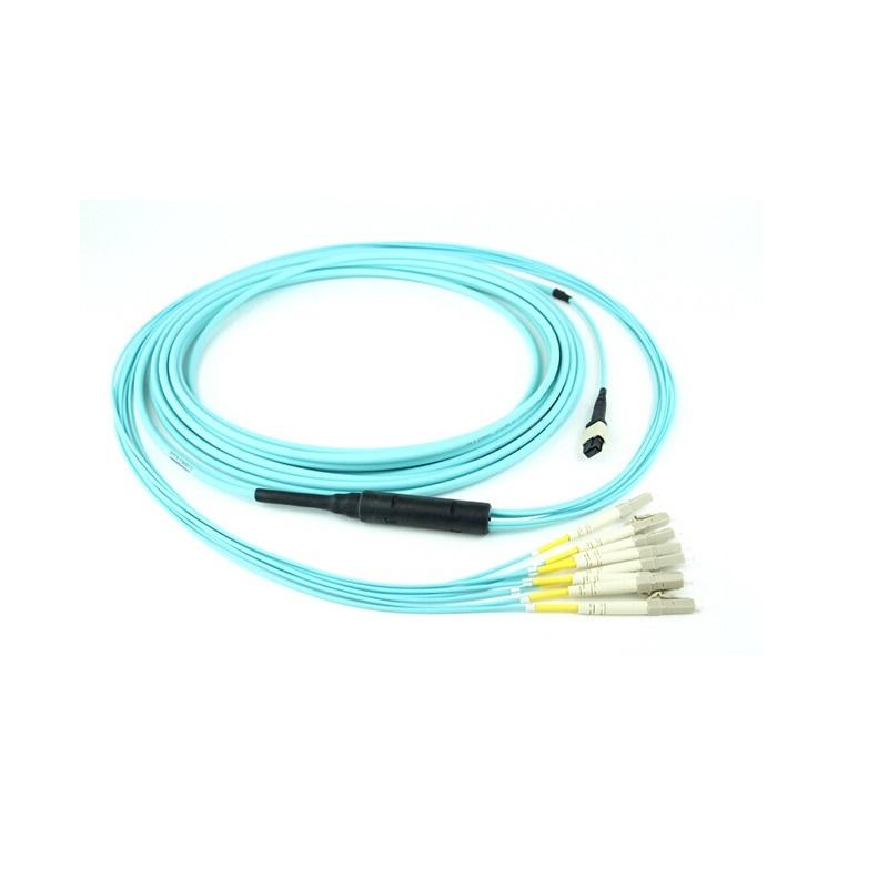 FTTH optical fiber ribbon MPO/MTP patch cord cable 12 core fan out MPO ...