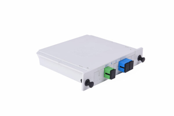 Plug in 1X2 Optical Splitter FTTH Box Cassette Splitters With SC/UPC ...