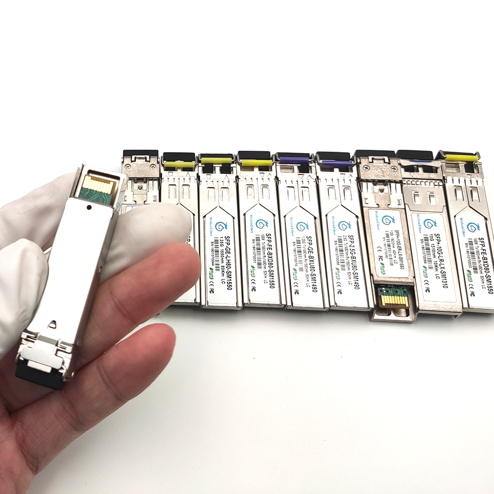 1550nm/1490nm single mode LC 1.25G 80KM SFP BIDI fiber Transceiver ...