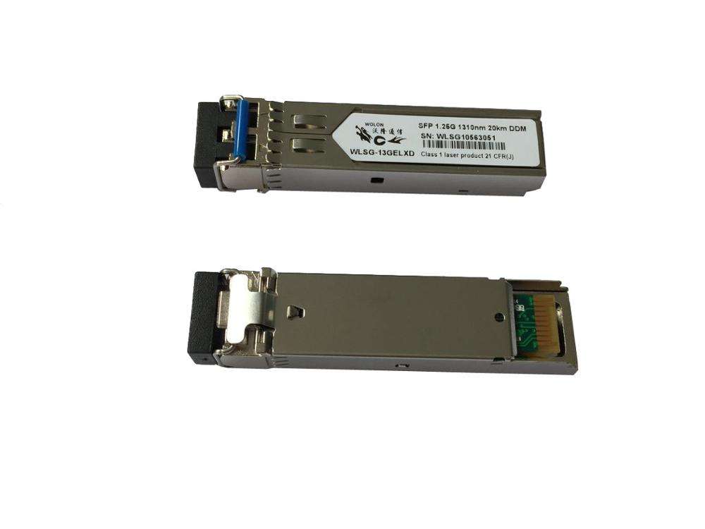 fiber optic transceiver 1.25G SFP single mode 1310nm/1550nm 20 KM ...