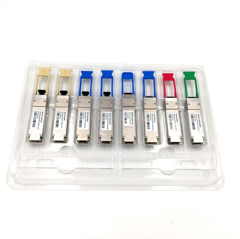 100M 100G QSFP28 optical Transceiver price SR4 MPO connector OM3 fiber ...