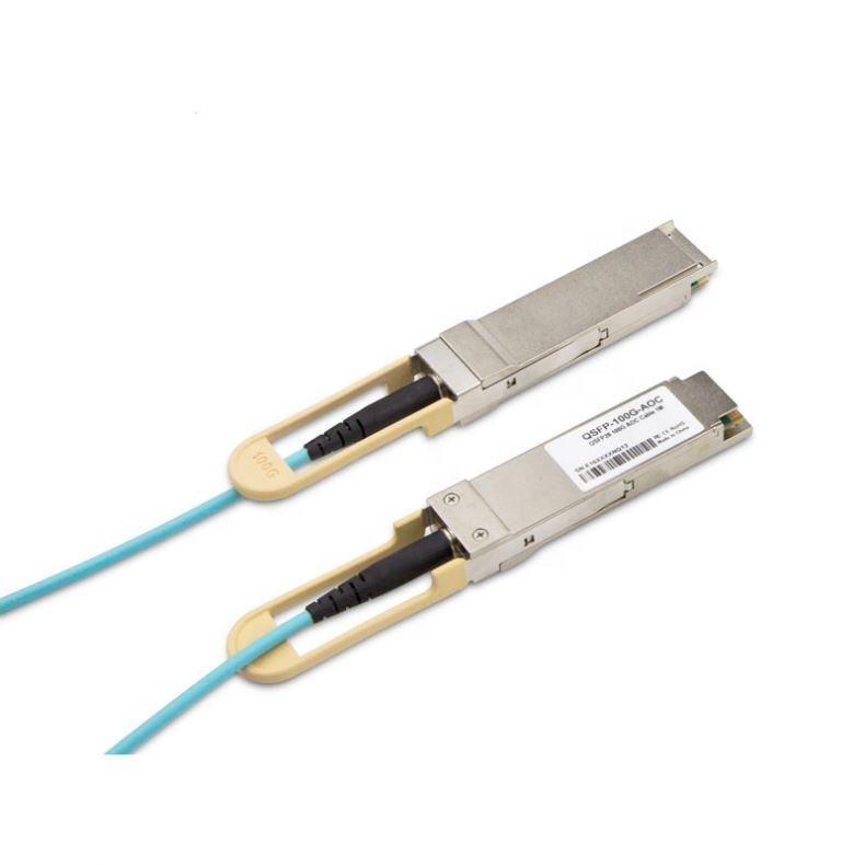 high quality 100G SFP+ Active Optical Cable 100G SFP+ AOC Cable optical ...
